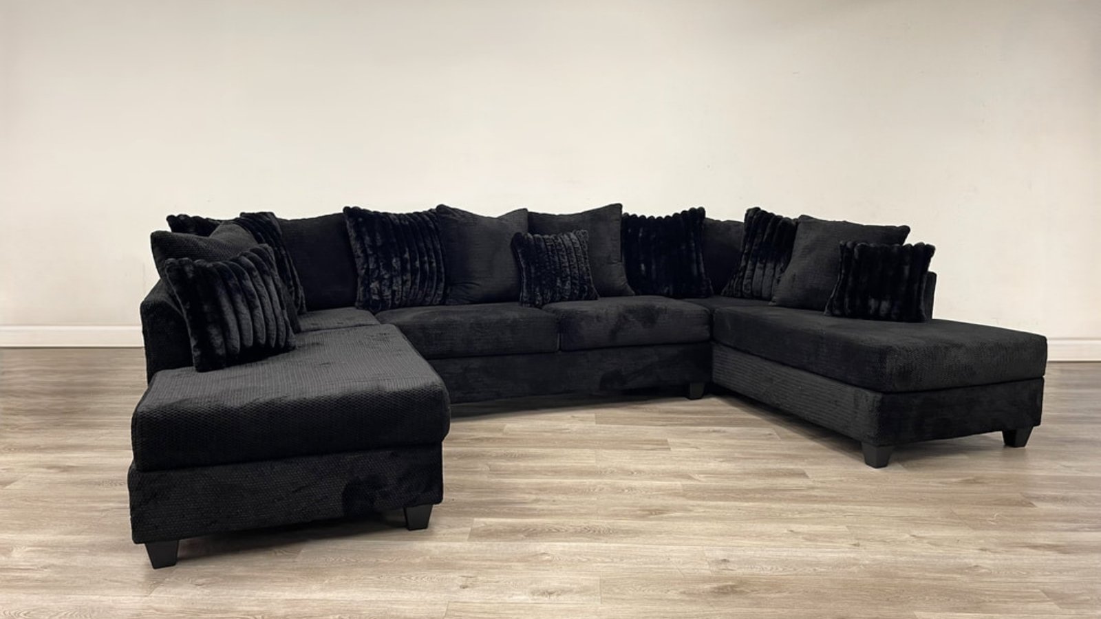 Gray Oversized 3pc Sectional - Bestbuy Furniture