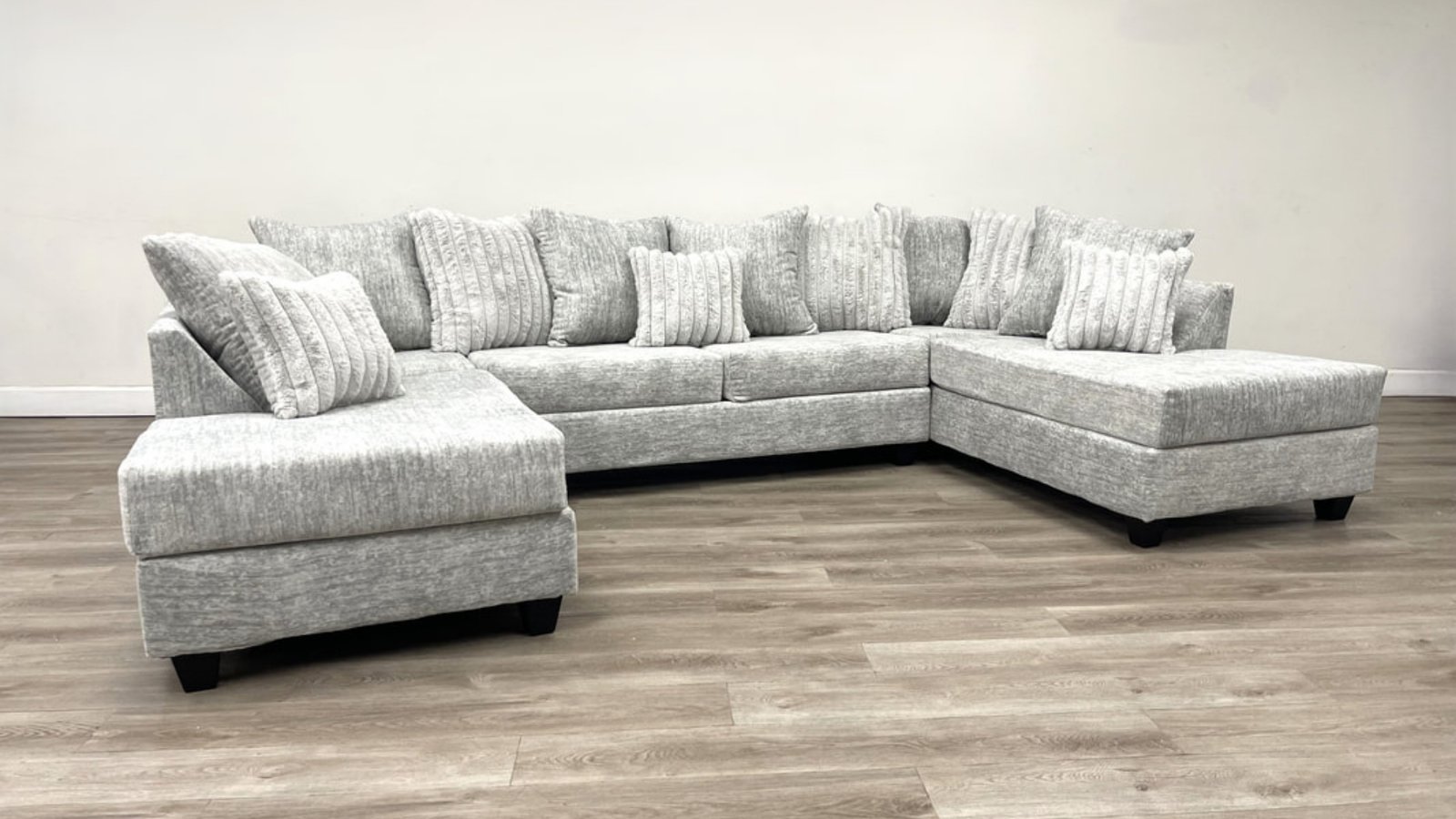 Gray Oversized 3pc Sectional - Bestbuy Furniture